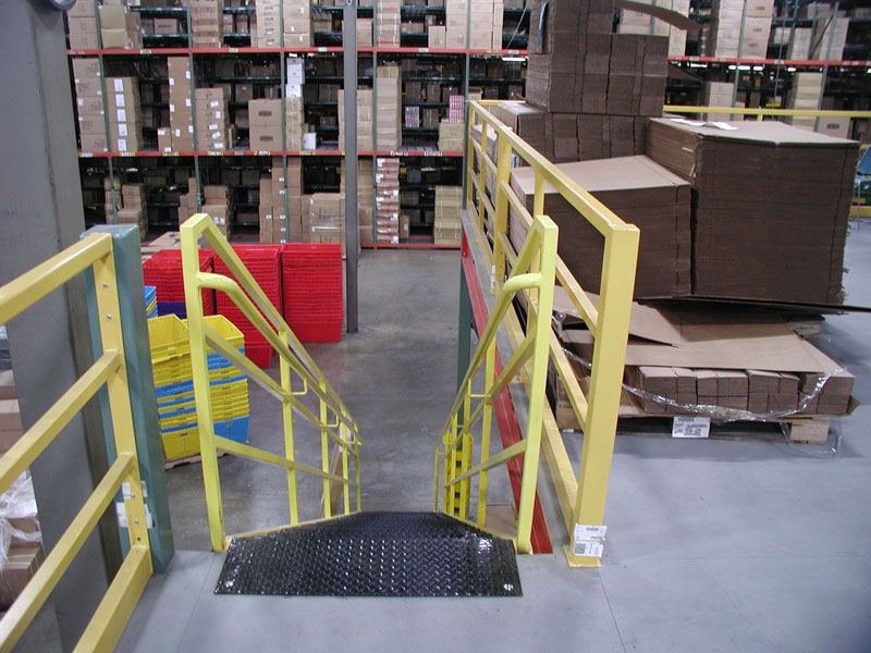 Steel Mezzanines and Work Platforms for Warehouse Storage Facilities